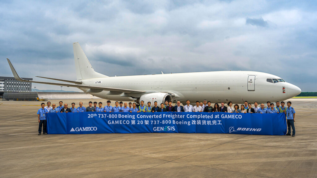 Genesis takes delivery of the 20th 737-800BCF completed by GAMECO – Genesis